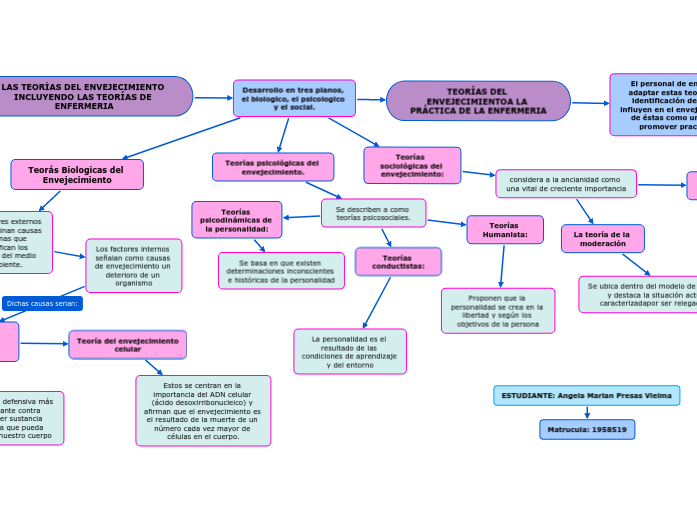 LAS TEORÍAS DEL ENVEJECIMIENTO INCLUYENDO ...- Mind Map